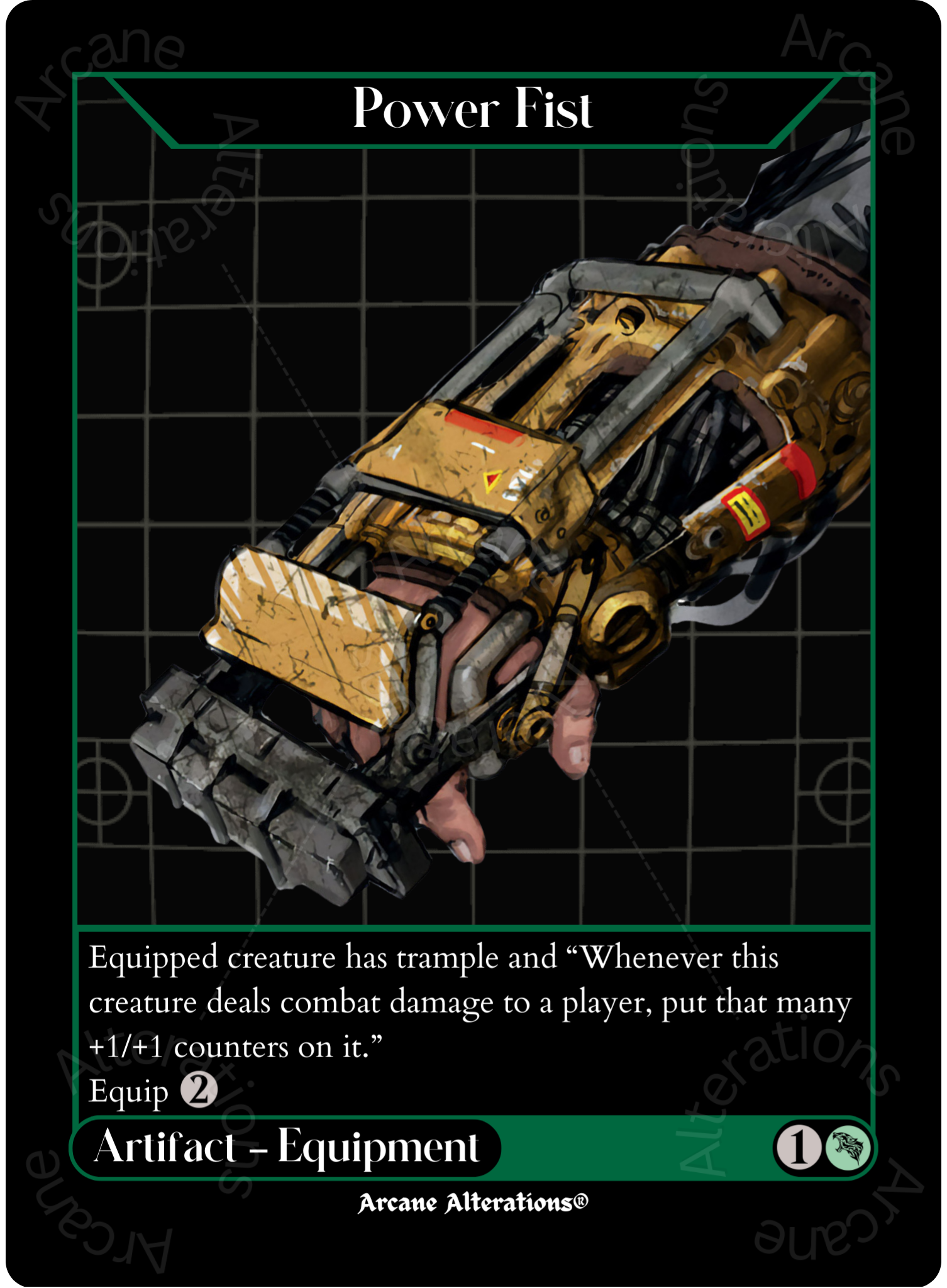 Power Fist Fallout Crossover - High Quality Altered Art Custom Proxy C ...