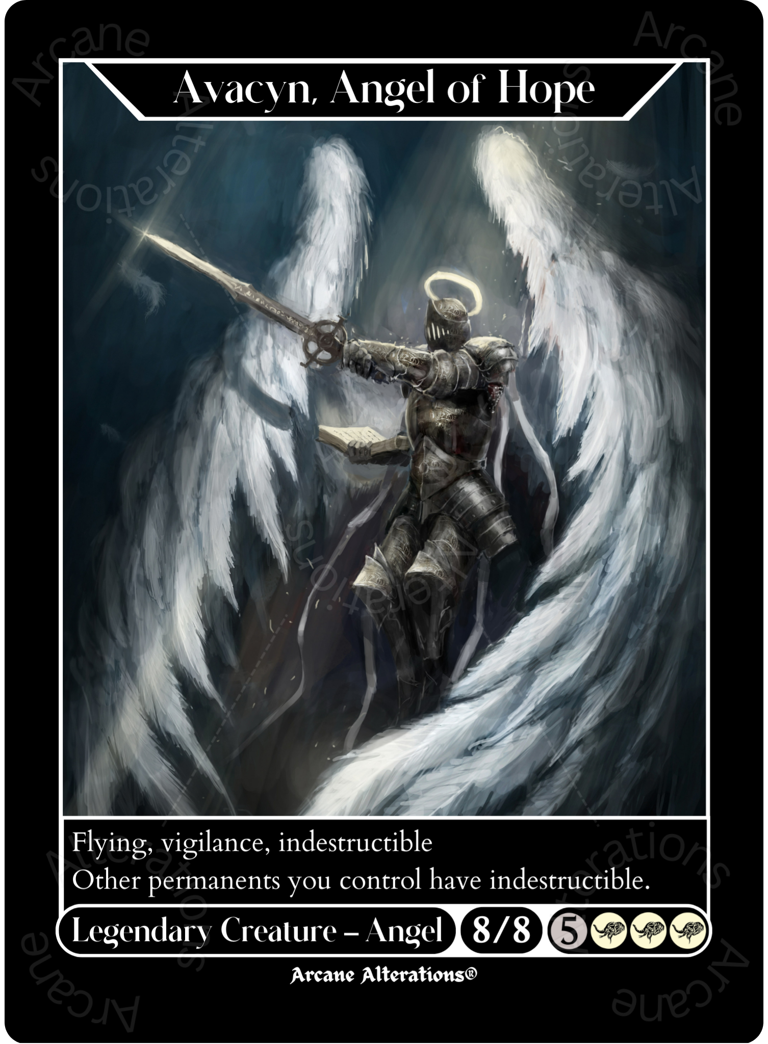 Avacyn, Angel of Hope - High Quality Altered Art Custom Proxy Cards ...