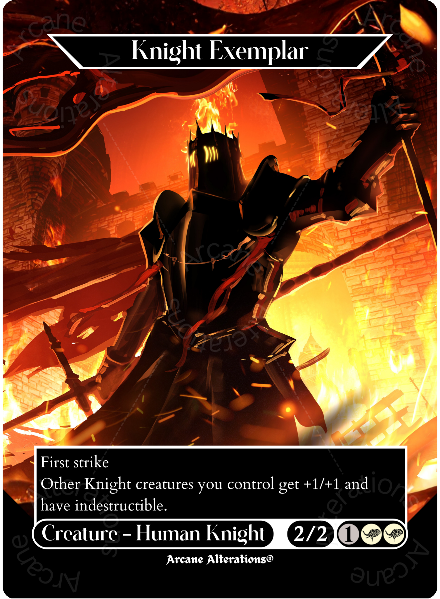 Knight Exemplar - Full Art Altered Art Custom Proxy Cards – Arcane ...