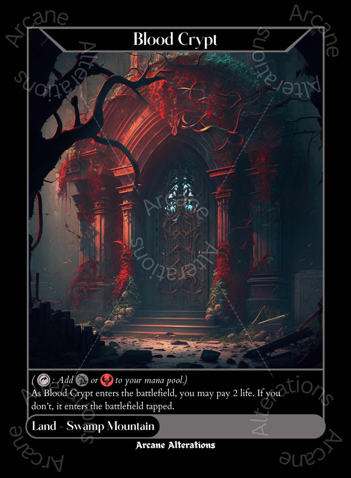Blood Crypt - High Quality Altered Art Custom Proxy Cards – Arcane ...