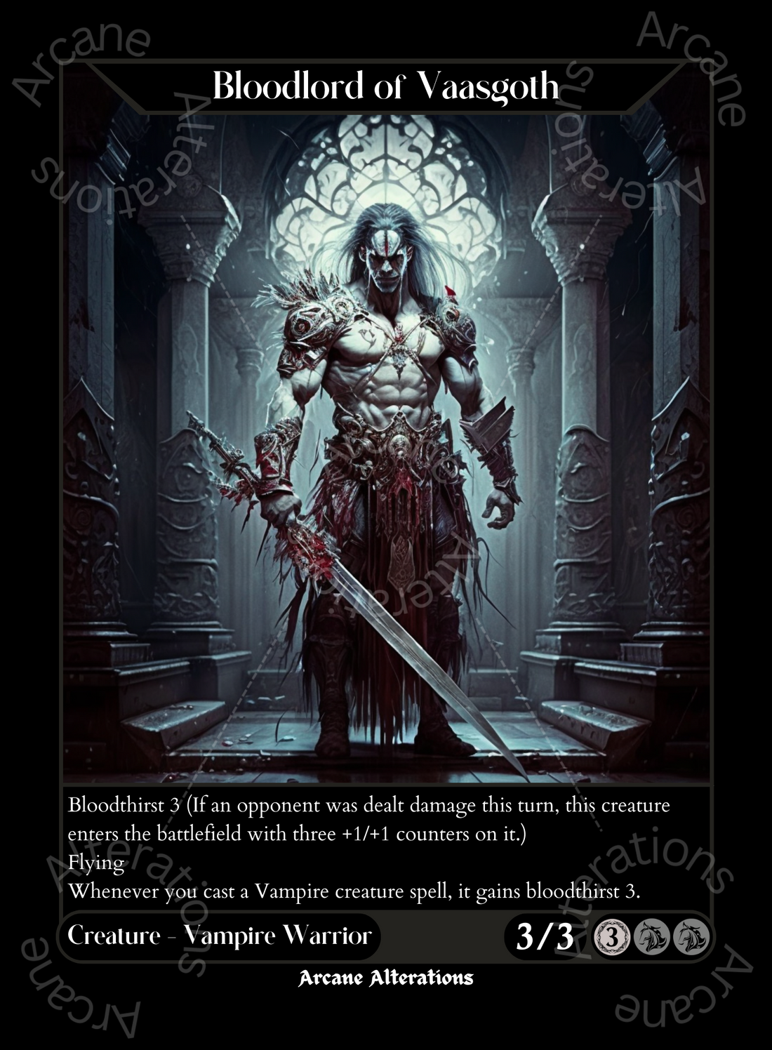 Bloodlord of Vaasgoth - High Quality Altered Art Custom Proxy Cards ...