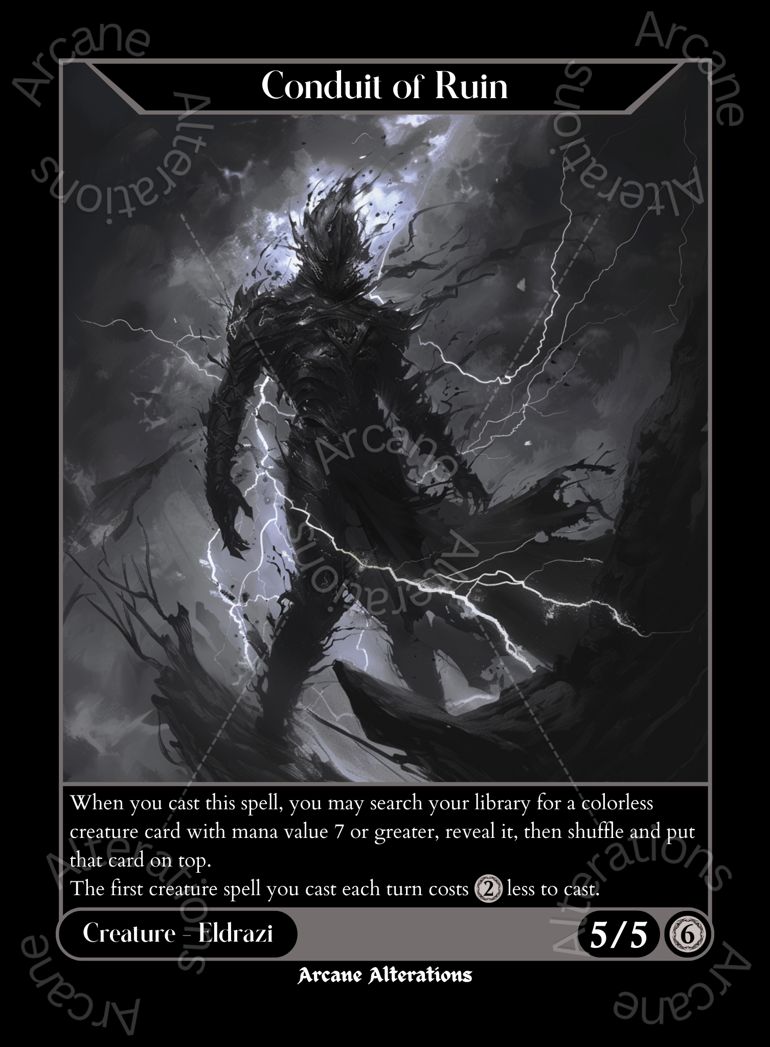 Conduit of Ruin - High Quality Altered Art Custom Proxy Cards – Arcane ...