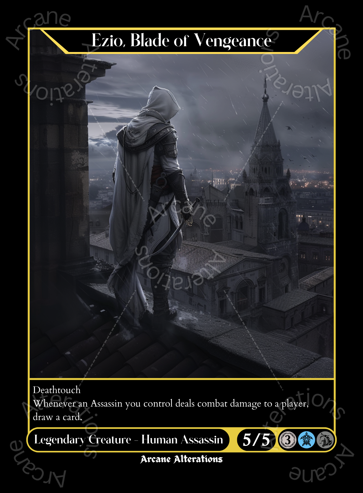 Ezio, Blade of Vengence - High Quality Altered Art Custom Proxy Cards ...