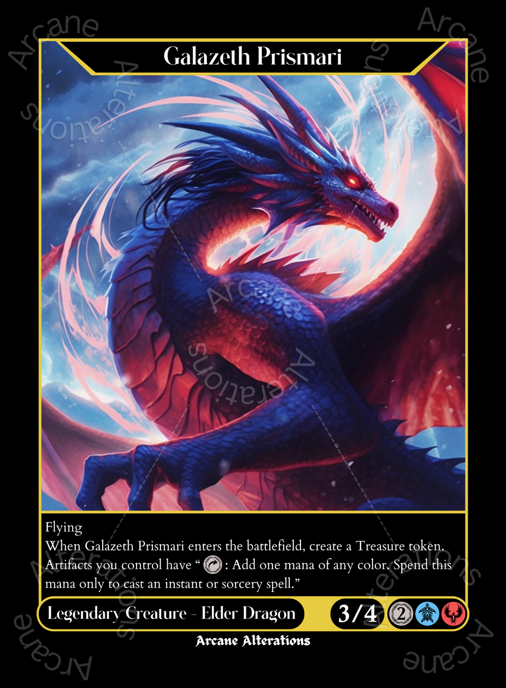 Galazeth Prismari - High Quality Altered Art Custom Proxy Cards ...