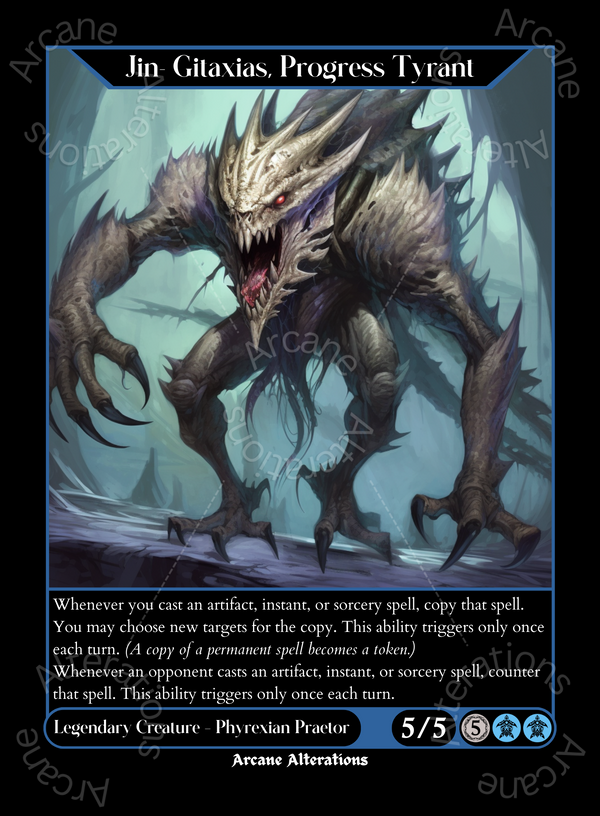 Jin-Gitaxias, Progress Tyrant - High Quality Altered Art Custom Proxy – Arcane Alterations