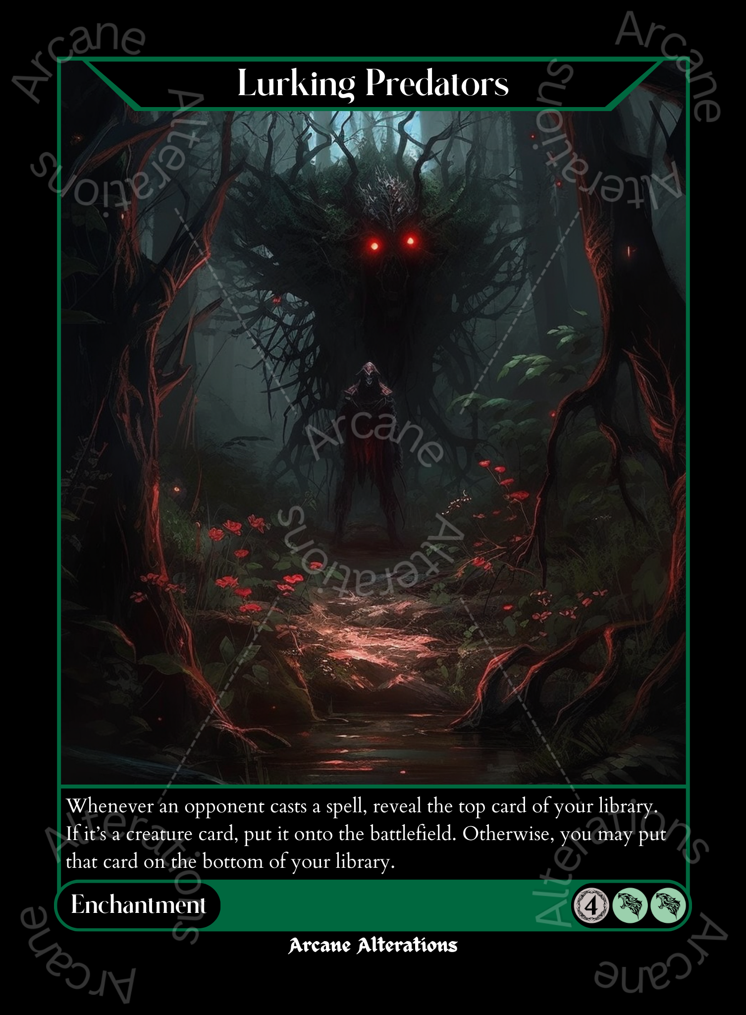 Lurking Predators - High Quality Altered Art Custom Proxy Cards ...