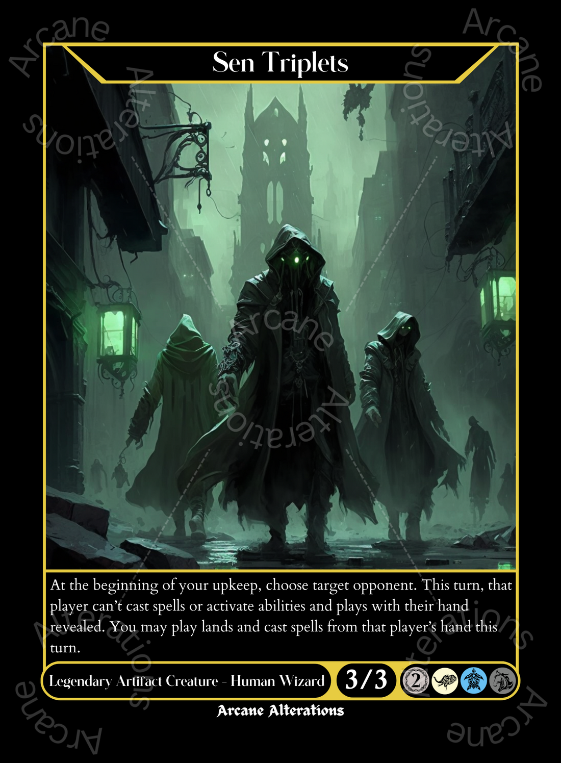 Sen Triplets - High Quality Altered Art Custom Proxy Cards – Arcane ...