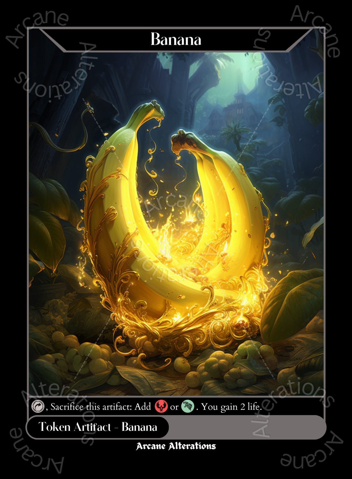 Banana Token - High Quality Altered Art Custom Proxy Cards – Arcane ...