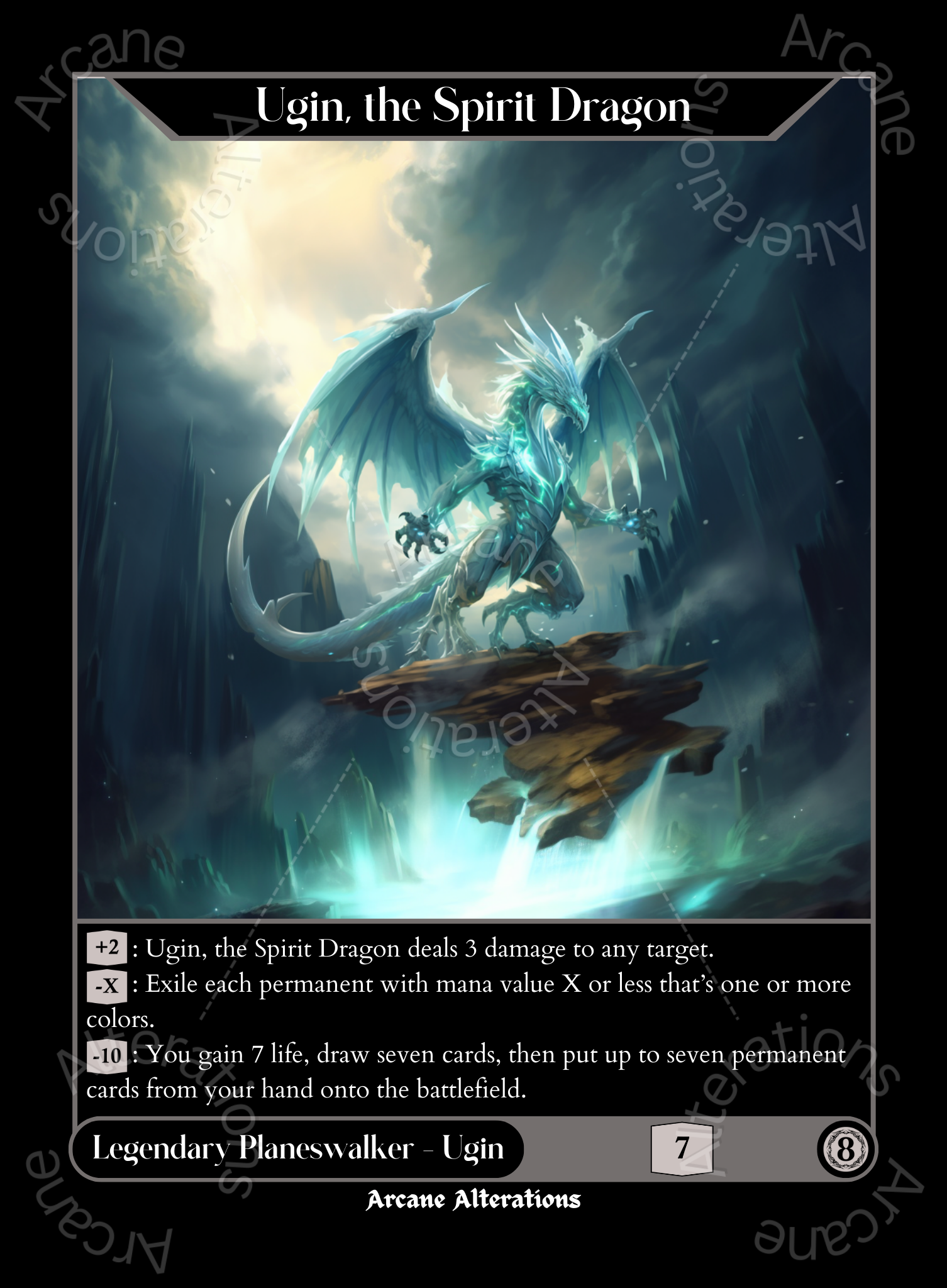 Ugin, the Spirit Dragon - High Quality Altered Art Custom Proxy Cards ...
