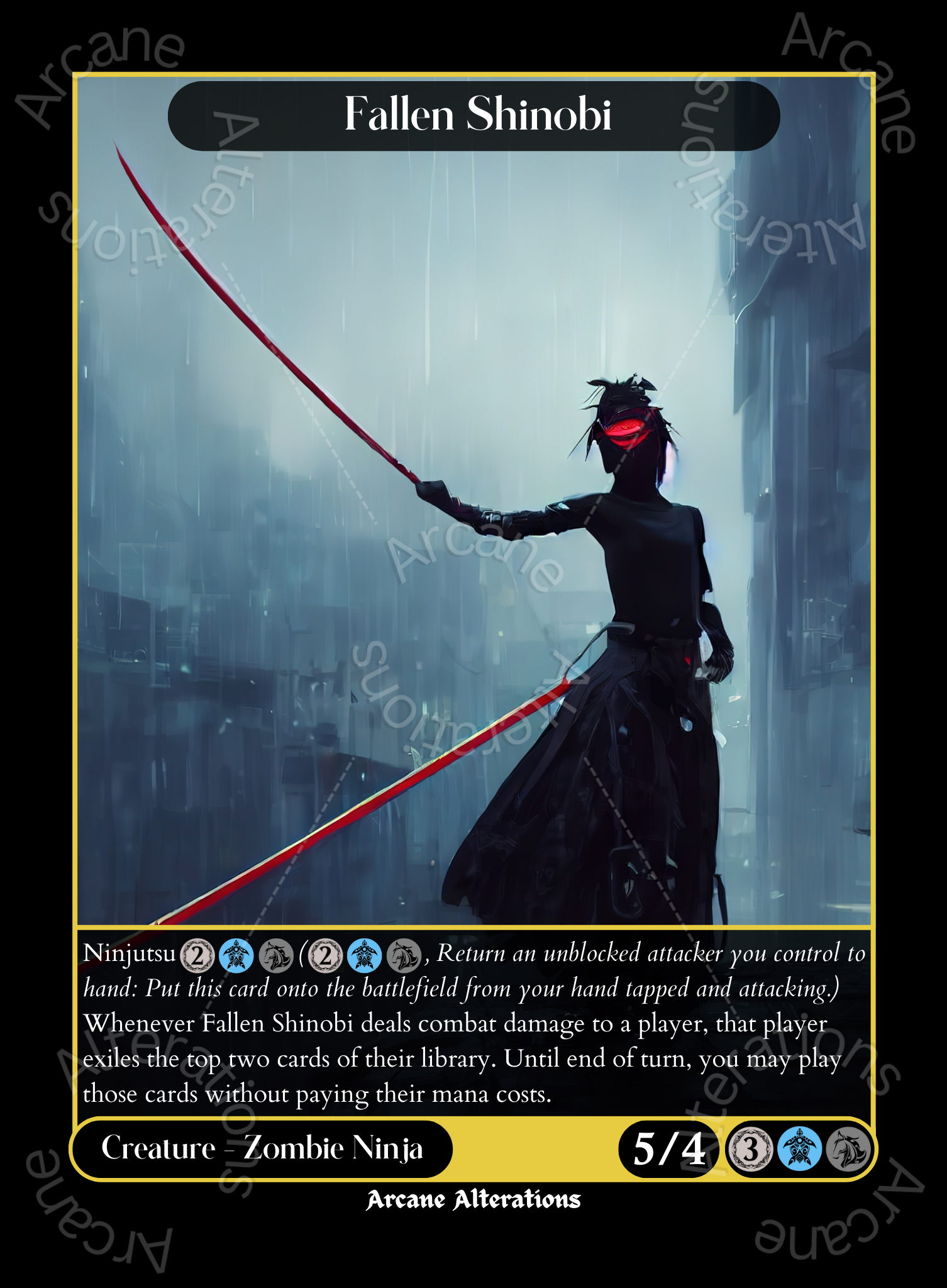 Fallen Shinobi - High Quality Altered Art Custom Proxy Cards – Arcane ...