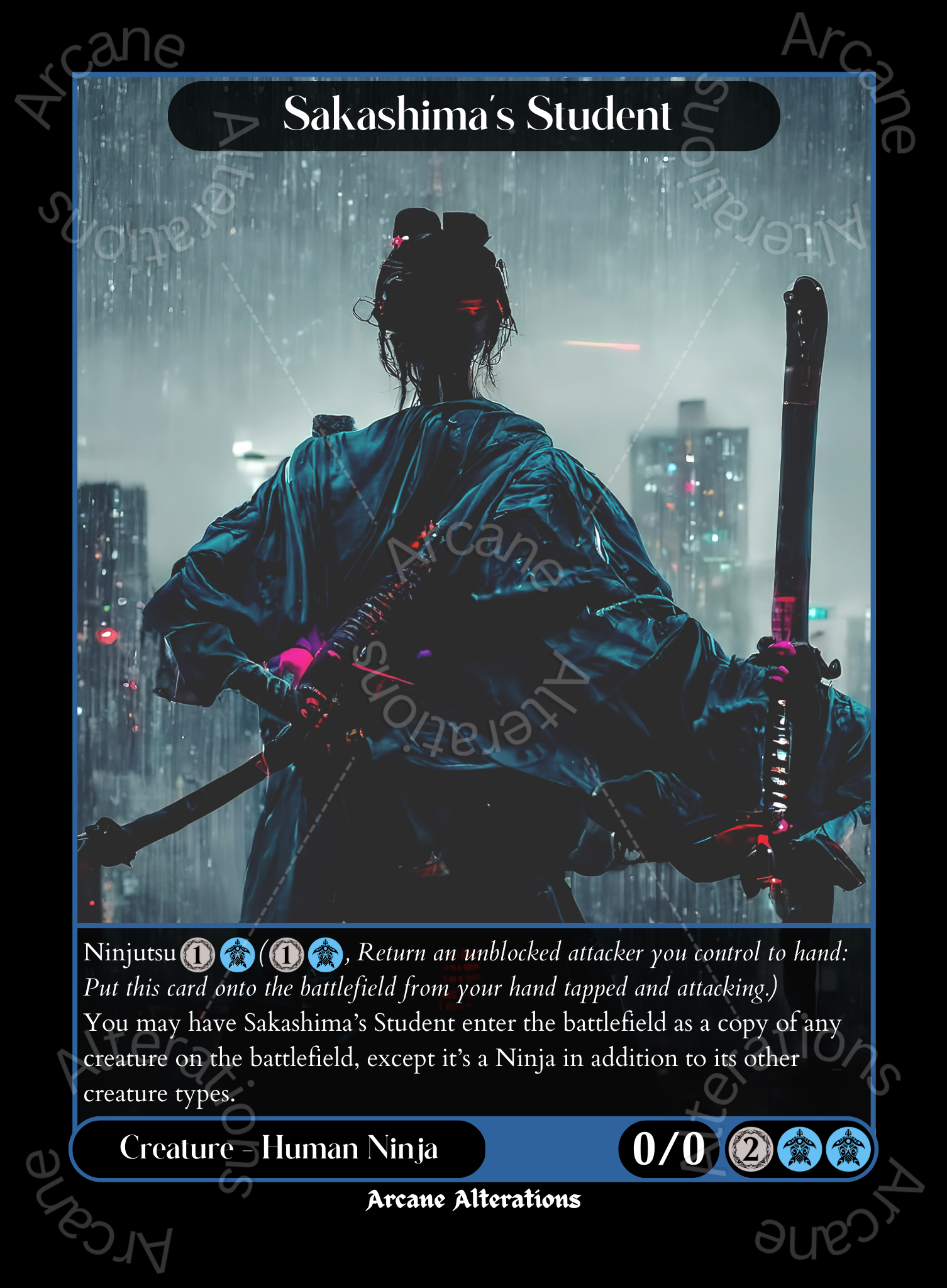Sakashima's Student - High Quality Altered Art Custom Proxy Cards ...