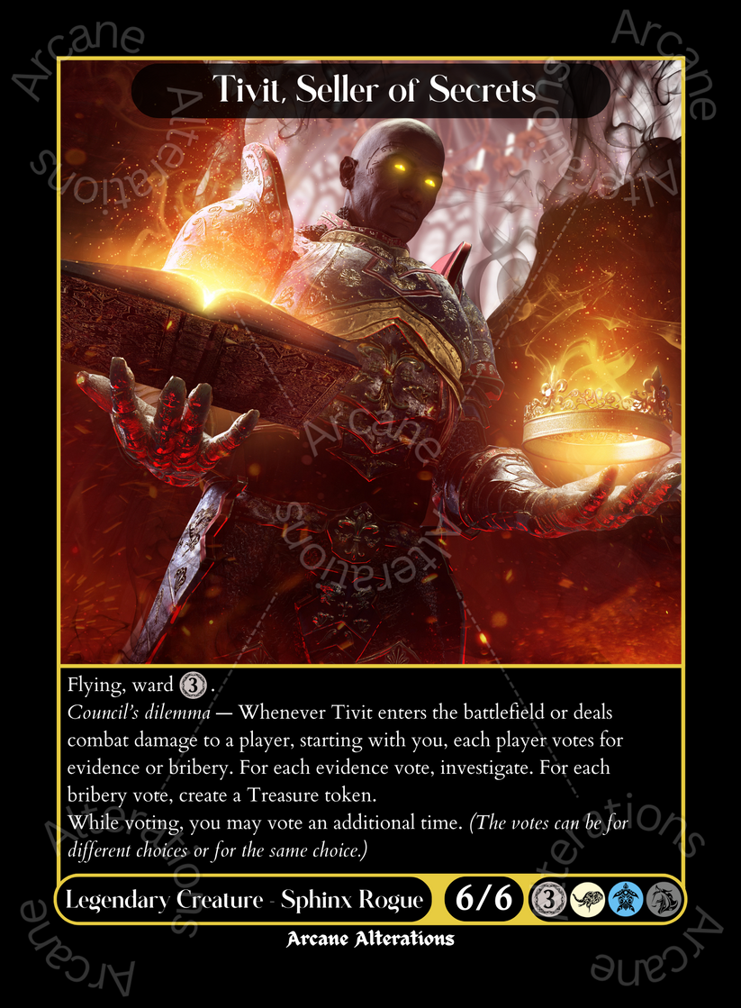 Tivit, Seller of Secrets - High Quality Altered Art Custom Proxy Cards ...